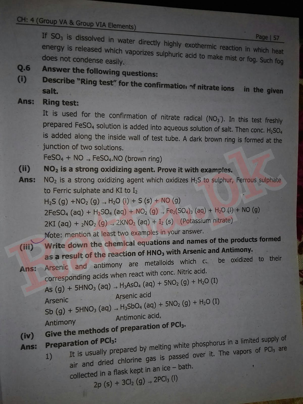 FSc 2nd Year Chemistry Chapter 4 Notes [MCQs & Short Questions] - Ratta.pk