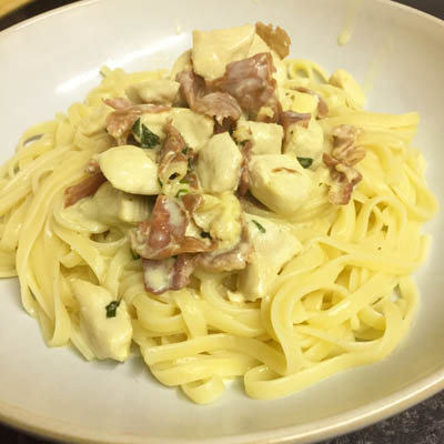 Recipe - Chicken and Parma Ham Pasta | The British Bibliophile