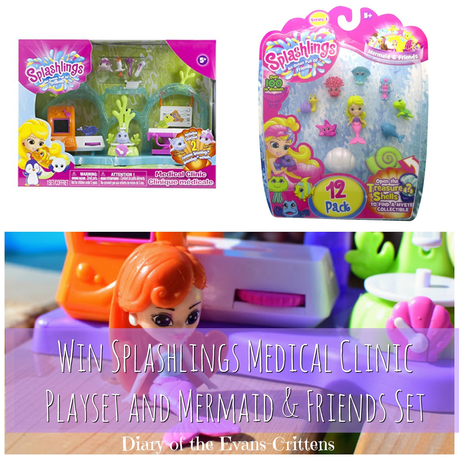 Splashlings Medical Clinic Play Set and Mermaid and Friends Set Review ...