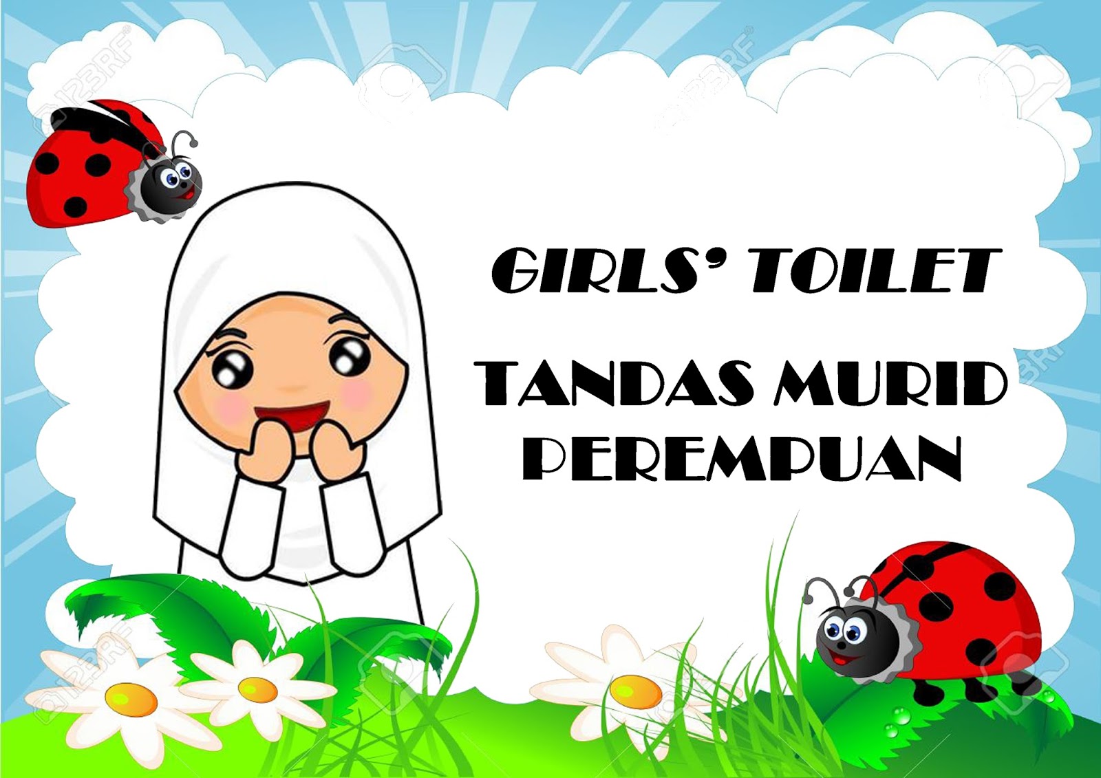 SEKOLAH KEBANGSAAN GANGGA 32700 BERUAS PERAK: LABEL TANDAS SEKOLAH