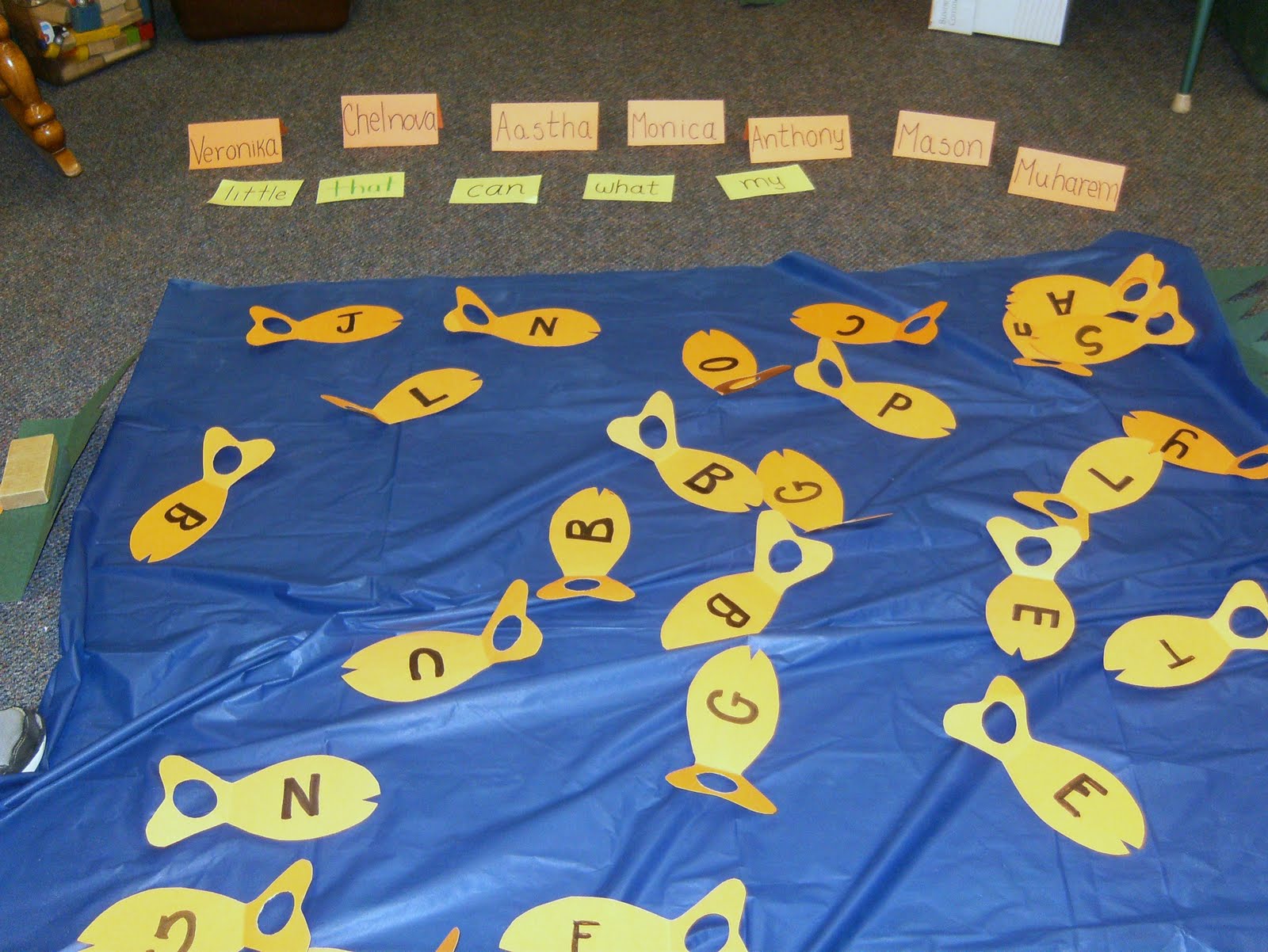 Learning through play: Fishing Letters- Letter Recognition