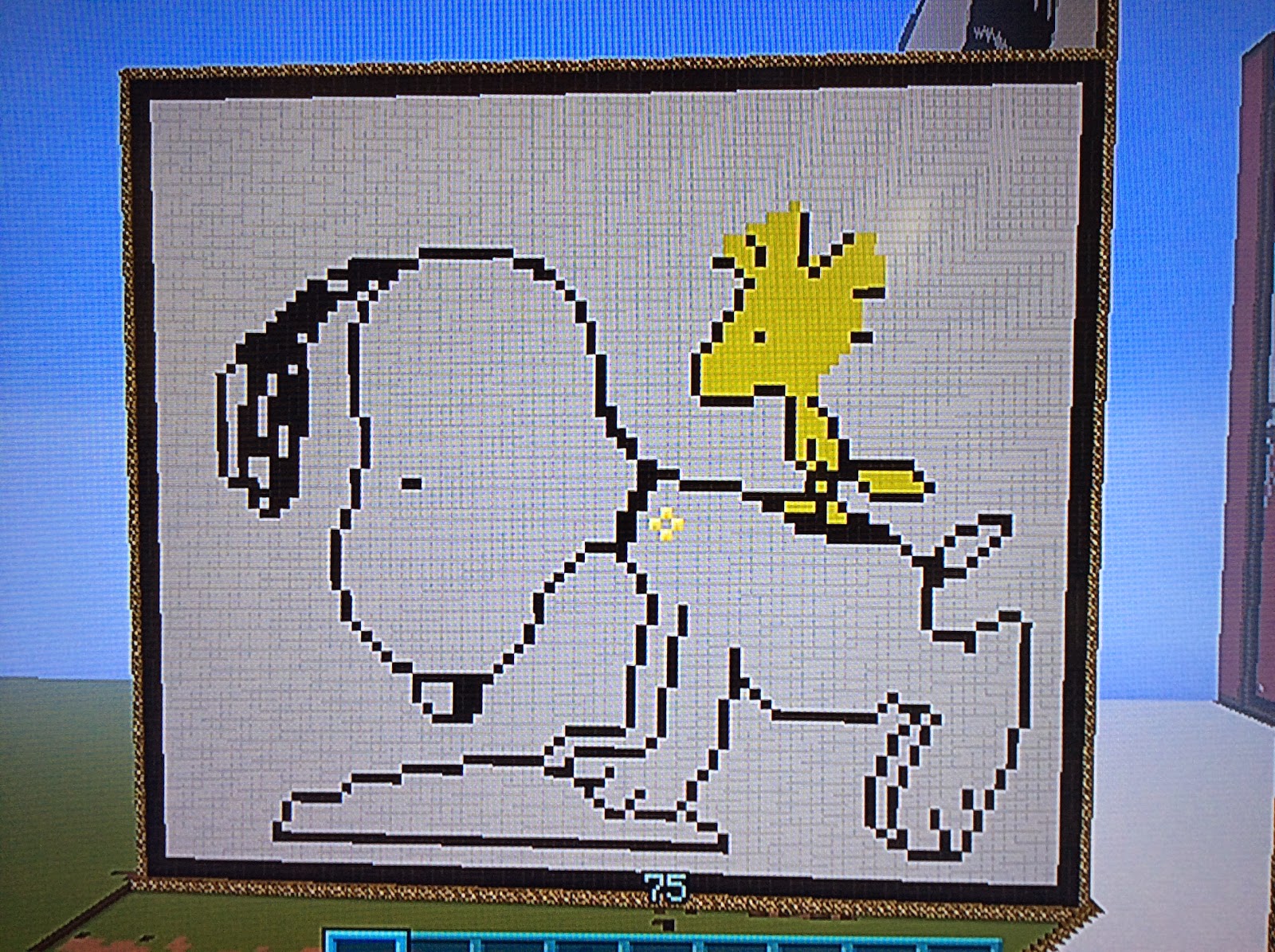 Passion Pixel art: Pixel art snoopy