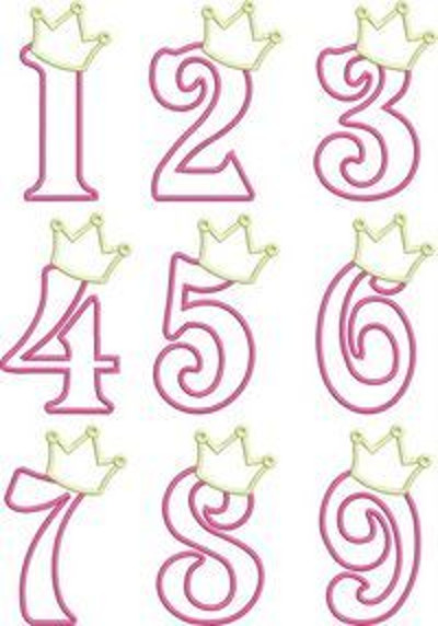 Baú da Web: 10 Moldes de Números para imprimir