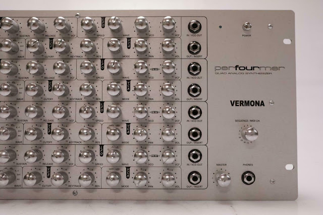 MATRIXSYNTH: Vermona Perfourmer Quad Analog Synthesizer SN D02264