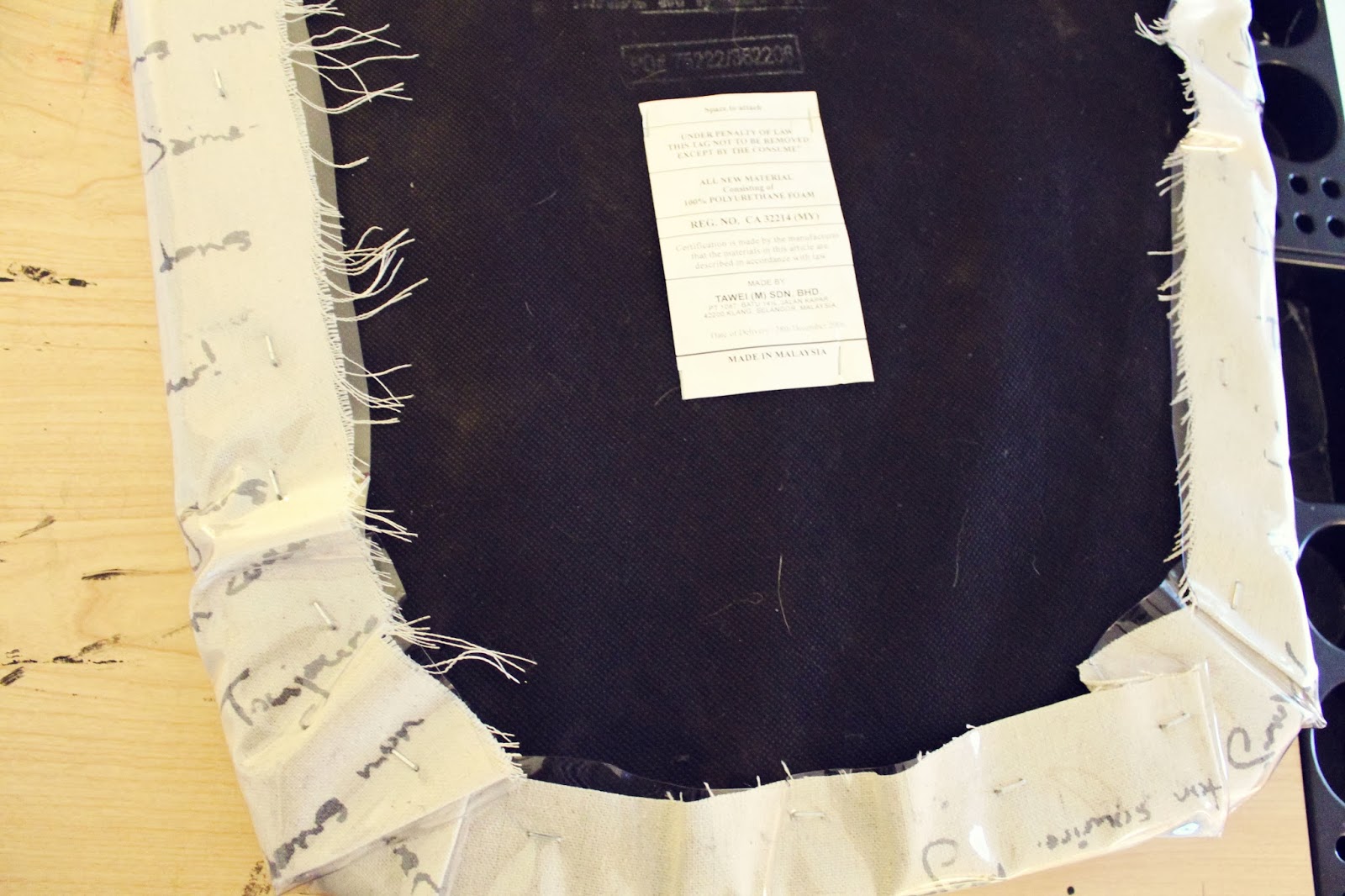 Miss Mash DIY: Drop Cloth Kitchen Chairs