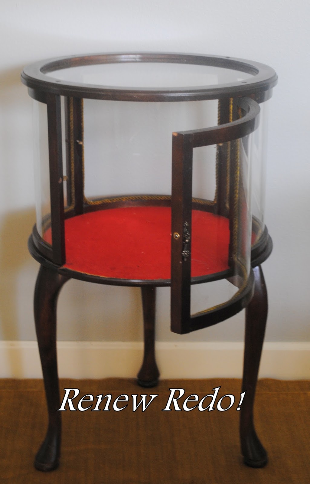 ReNew ReDo!: Repurposed Curio Table Turned Bar!