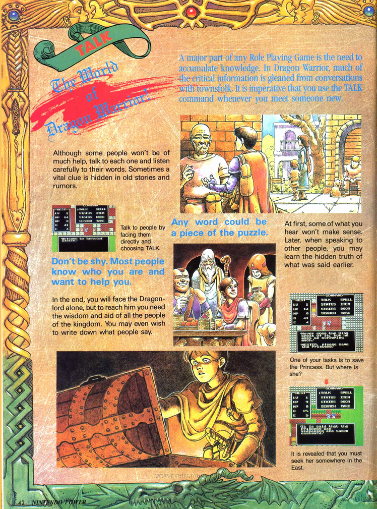 8-Bit City: Dragon Warrior Strategy Guide Nintendo Power Scans