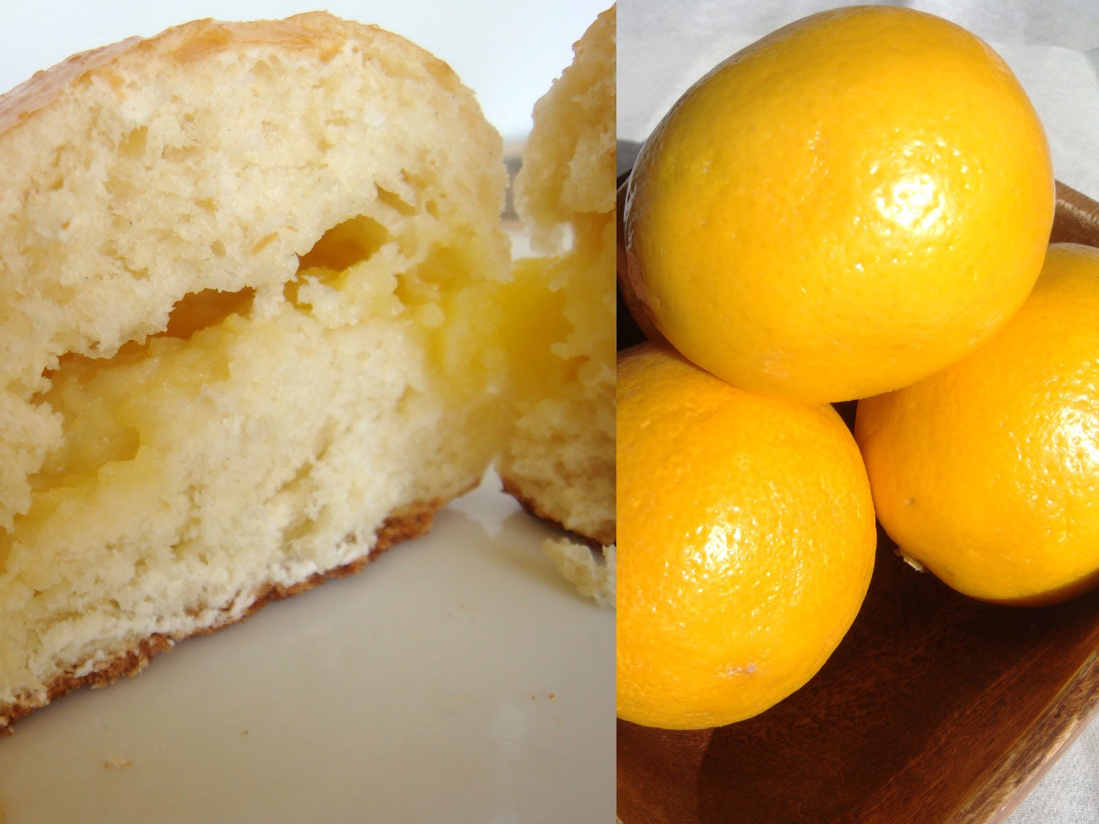 the little olive branch: lemon curd brioche bun