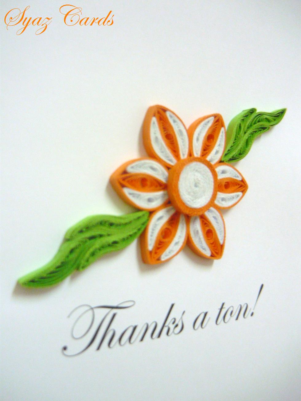 Syaz Cards: Another thank you note