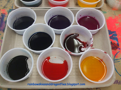 Rainbow Skies & Dragonflies: Liquid Watercolor Love!