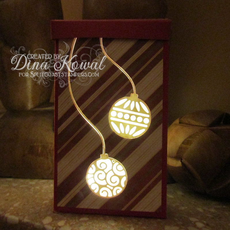 Dina Kowal Creative: Falliday Fest tutorial: Triangle Luminary Box