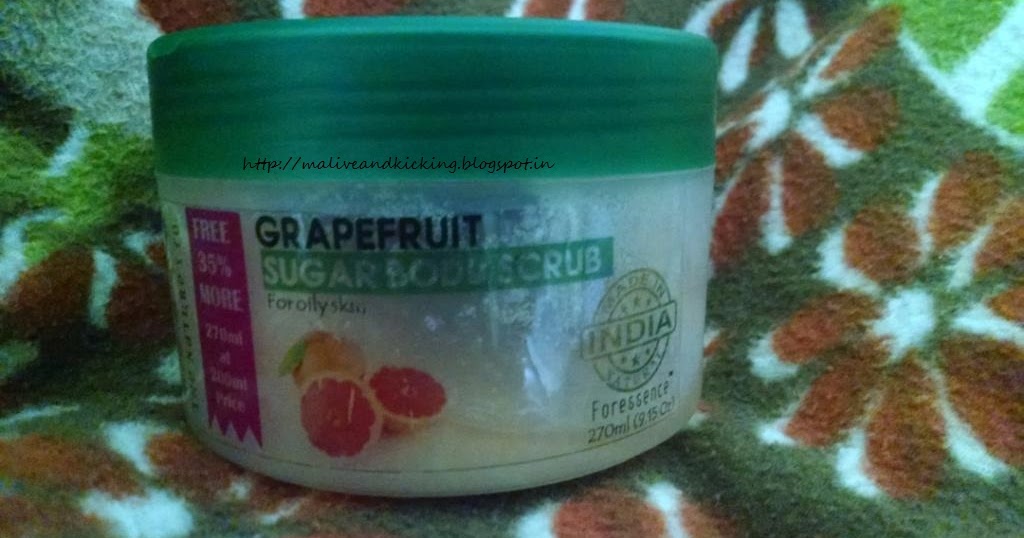 Alive n Kicking: The Nature's Co. Grapefruit Sugar Body Scrub Review