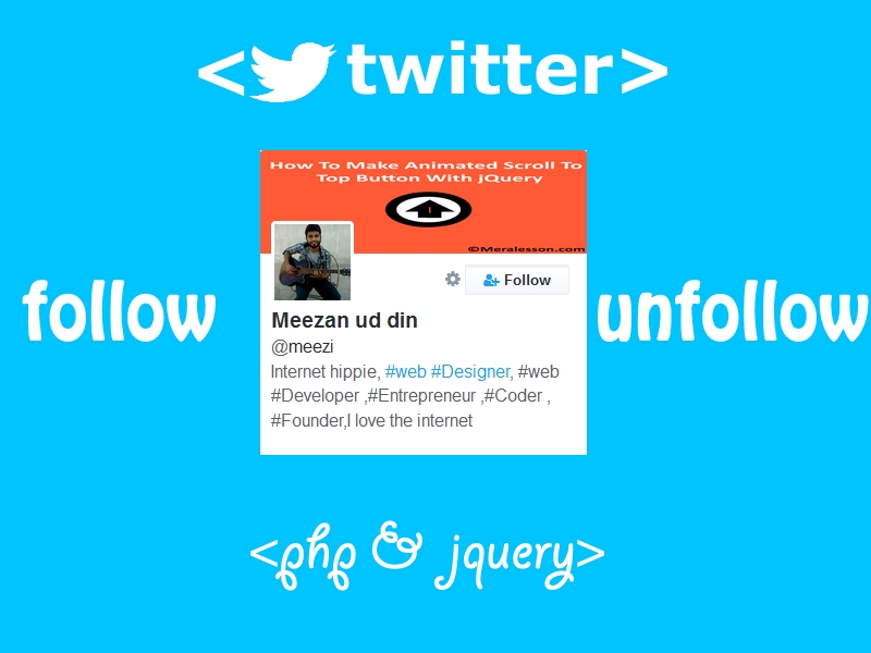 Creating Twitter Like Follow System Using Php And Jquery Meralesson Blogger Wordpress Seo