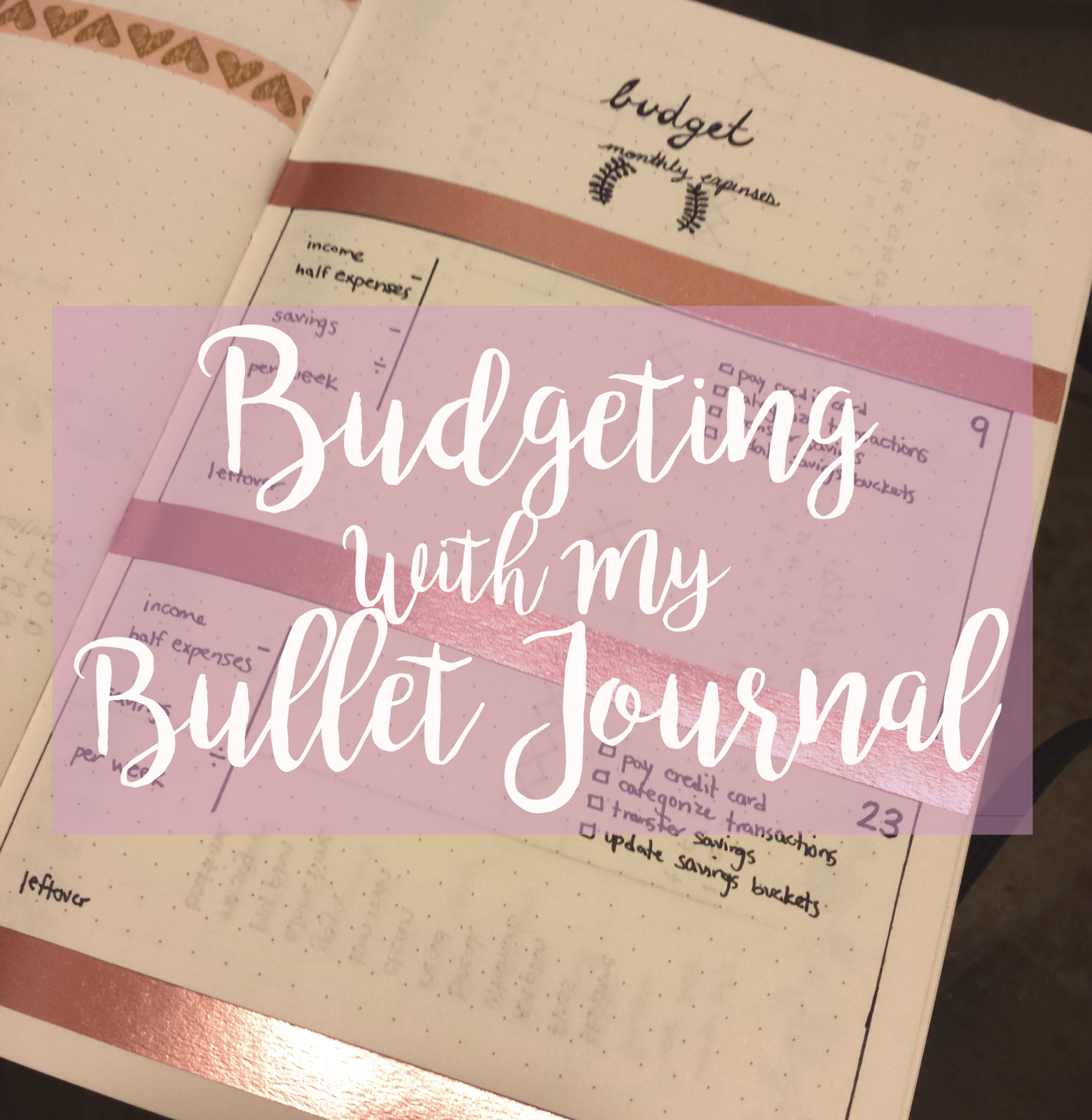 My Bullet Journal Budget Method | Rebecca Collected