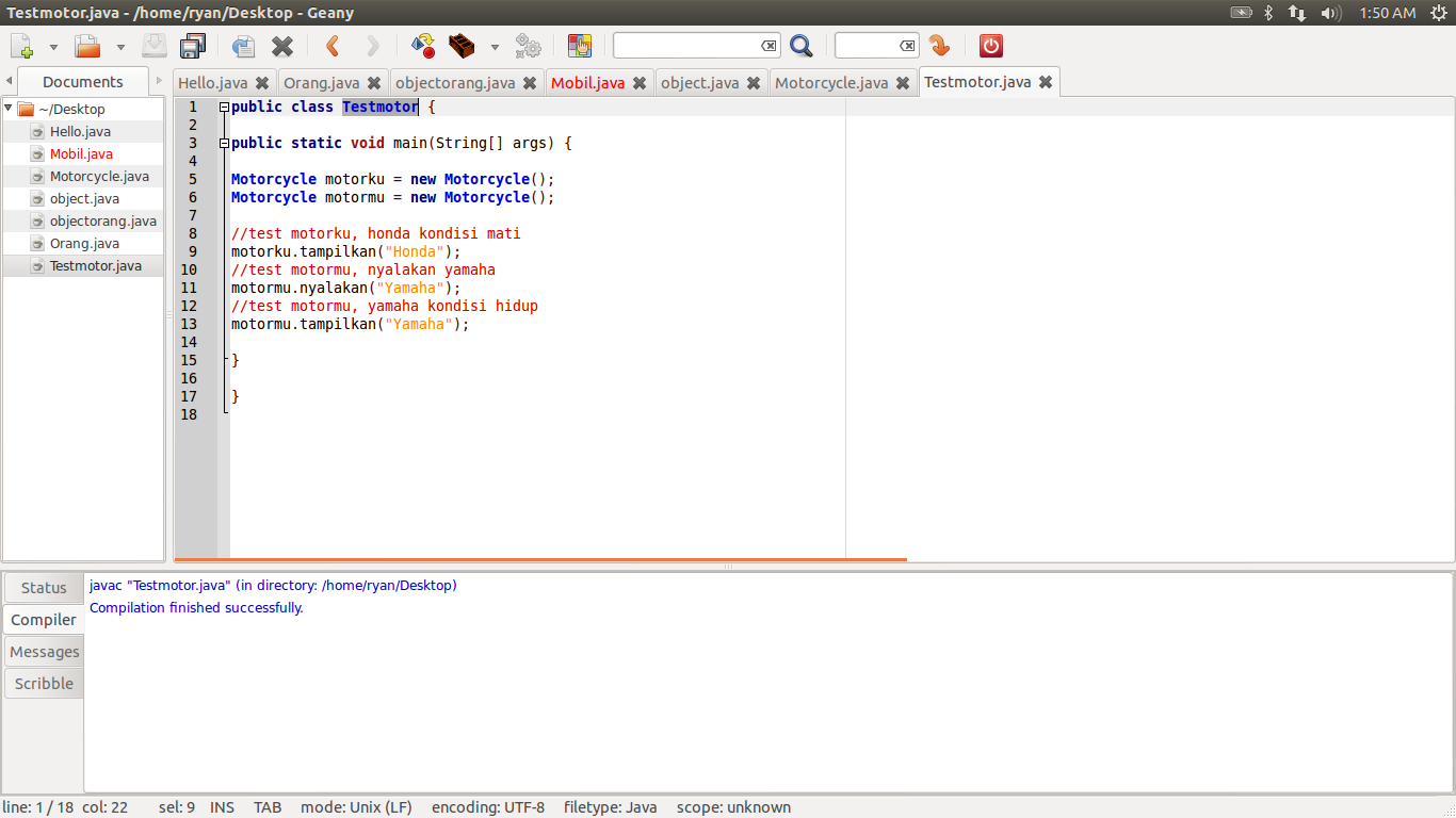 RyanNathaniel: Contoh Kasus Class Pada Java