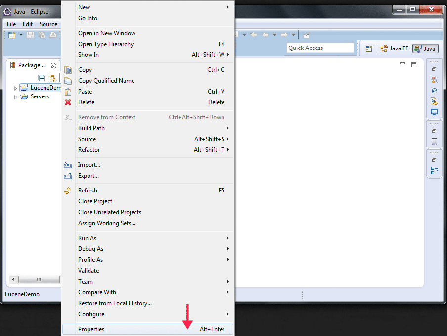Lucene eclipse tutorial for beginners: Tutorial - Working with lucene ...