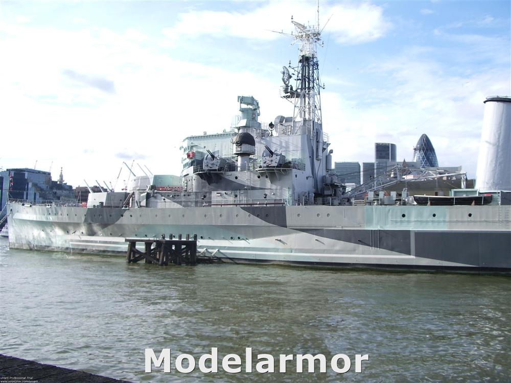 LIGHT CRUISER HMS BELFAST / CRUCERO LIGERO HMS BELFAST | Modelarmor