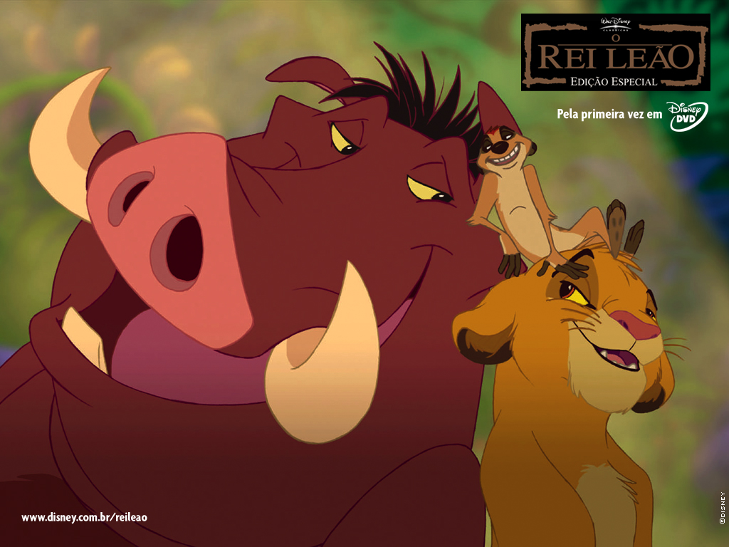 Papeisdeparedewallpapers: Timão, pumba e simba