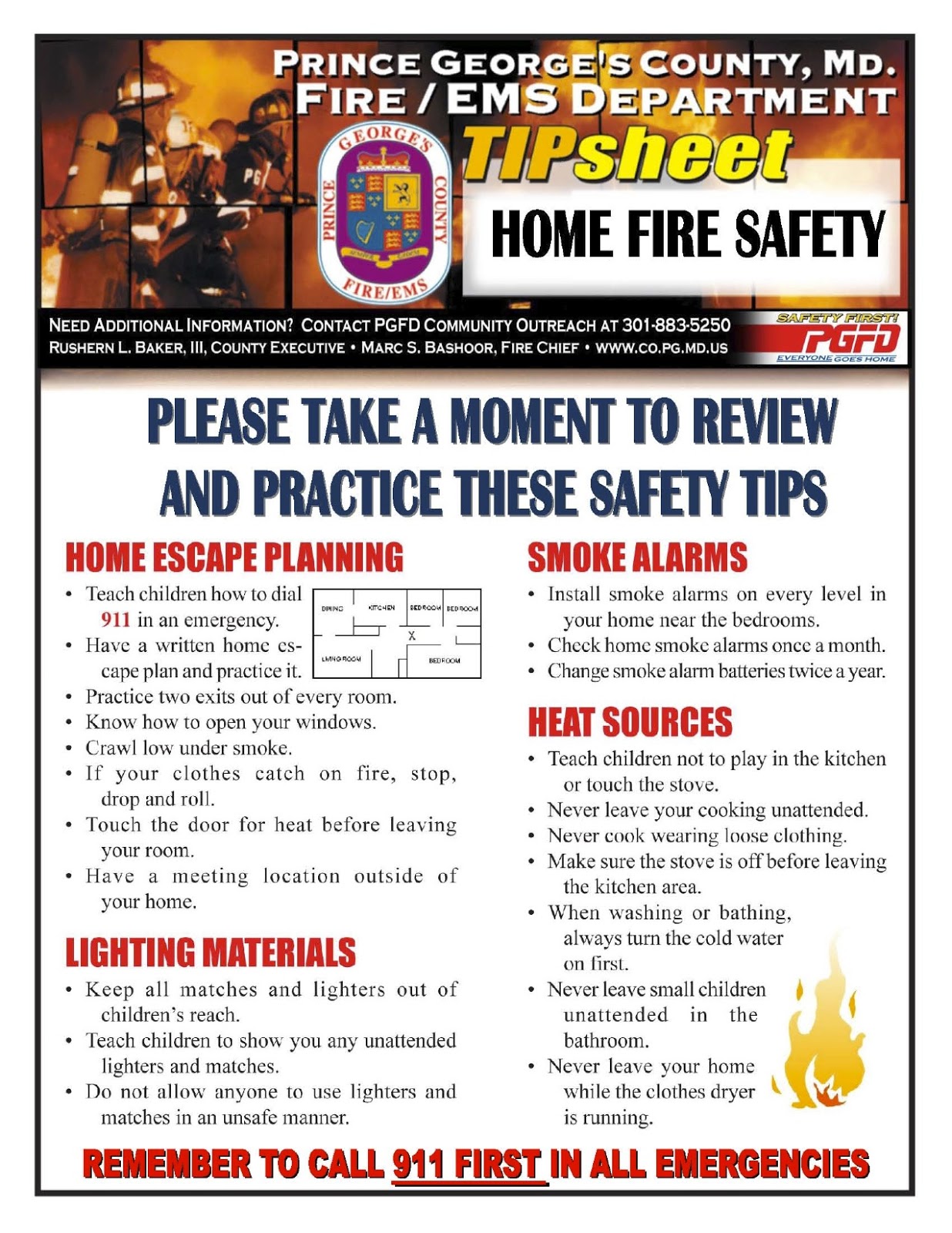 Fire/EMS Department and Schools Partner for Fire Safety-Injury Prevention