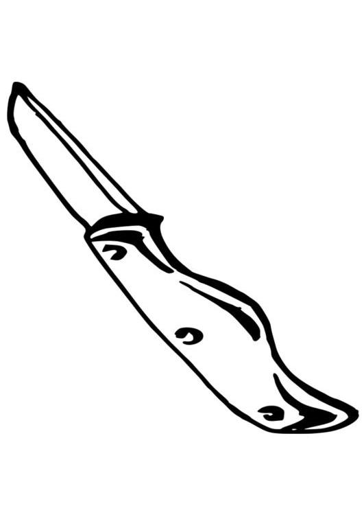 Knife Coloring Pages