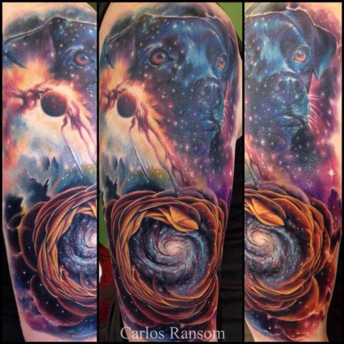 Amazing Cosmic Tattoos By Carlos Ransom : Noda Luka