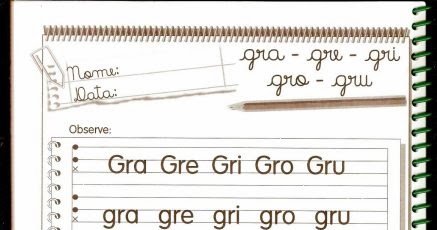 Professoras Online: Atividade gra gre gri gro gru - sílabas complexas ...