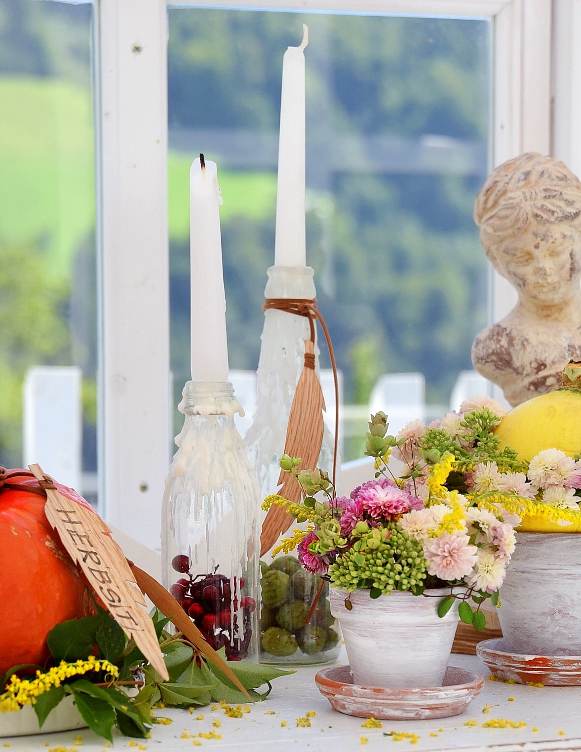 Farbenfrohe Herbstdeko mit Kürbisssen | DIY und Deko Blog White and Vintage