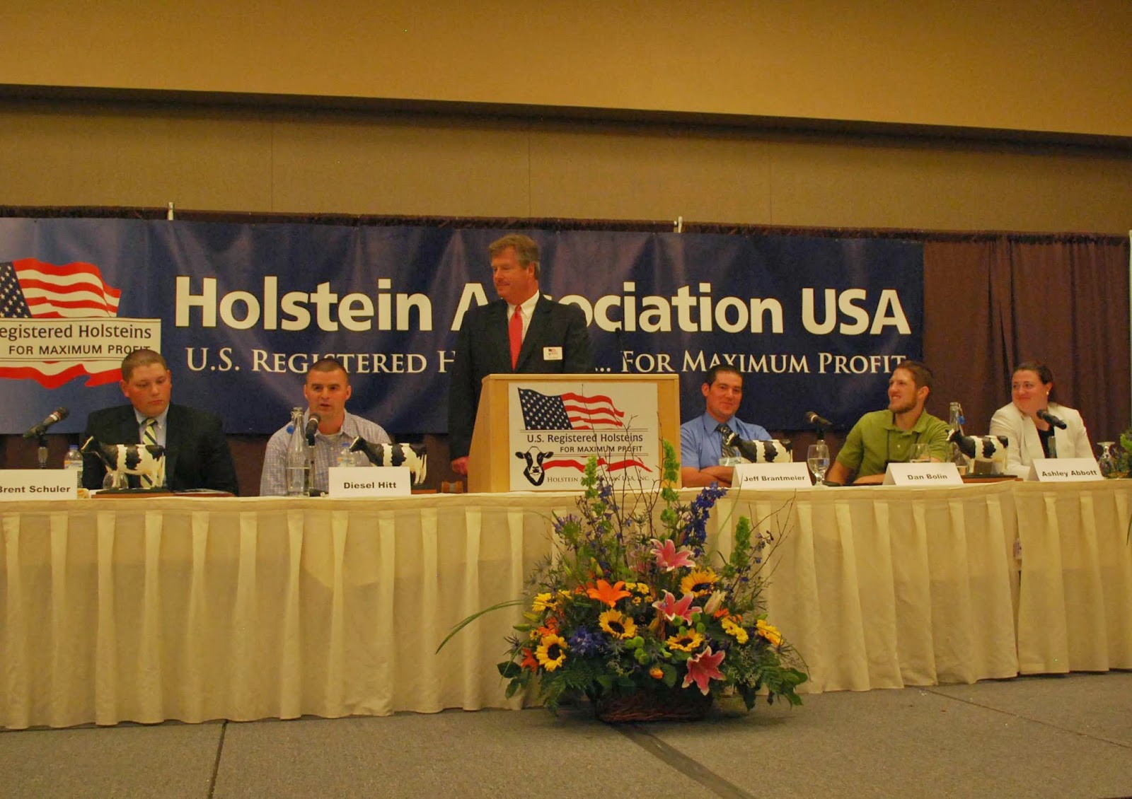Young Breeder Panel (l-r): Brent Schuler; Diesel Hitt; Jeff Brantmeier ...