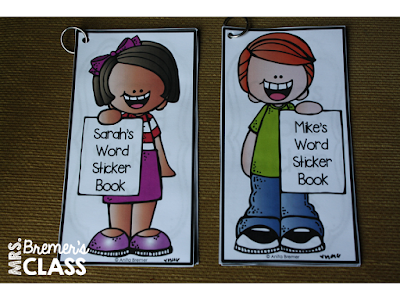 EDITABLE Word Sticker Books! | Mrs. Bremer's Class