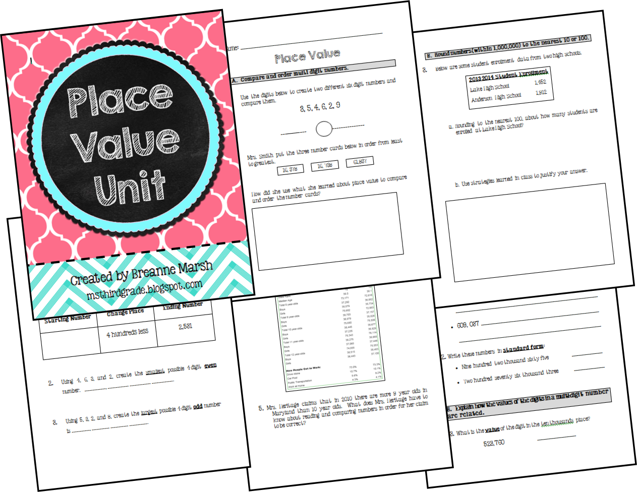 Ms. Third Grade: Place Value Unit
