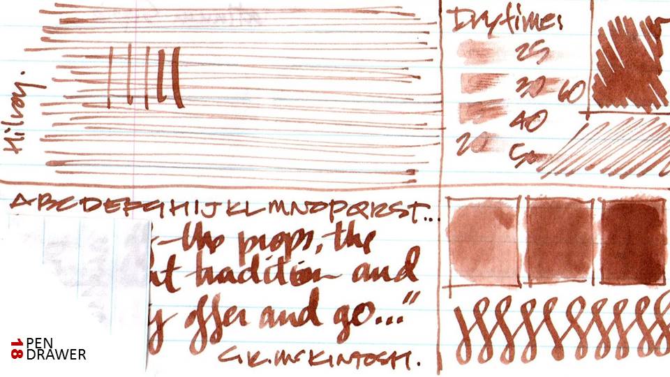 Ink Review: Sepia by Platinum | 18 PEN DRAWER