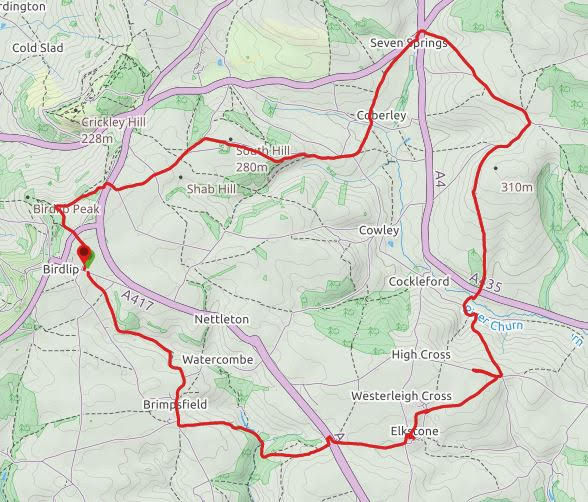 My Country Walks: Wednesday 20th March 2019 Birdlip