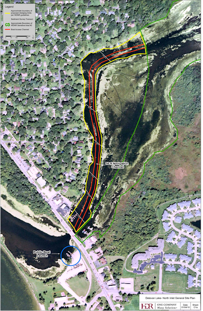 Delavan Lake Inlet Dredging Underway