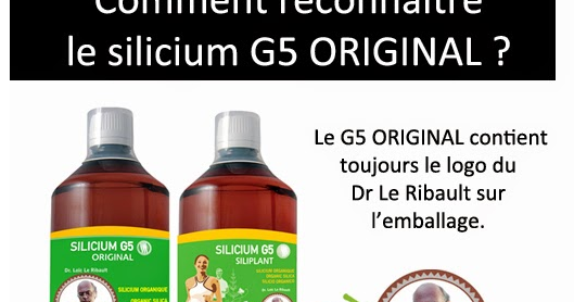 Silicium España Laboratorios: Comment reconnaître le silicium G5 ORIGINAL?
