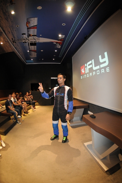 Red Bull's Stratos skydiving experience at iFLY, Sentosa
