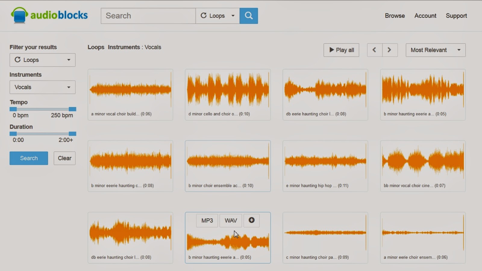 Audioblocks: Royalty-Free Music, Sound FX and Loop Library