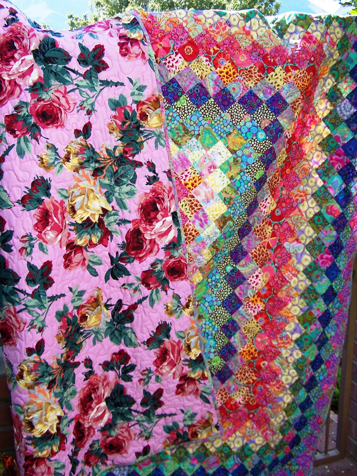 Cape Pincushion: First Kaffe Fassett quilt finished
