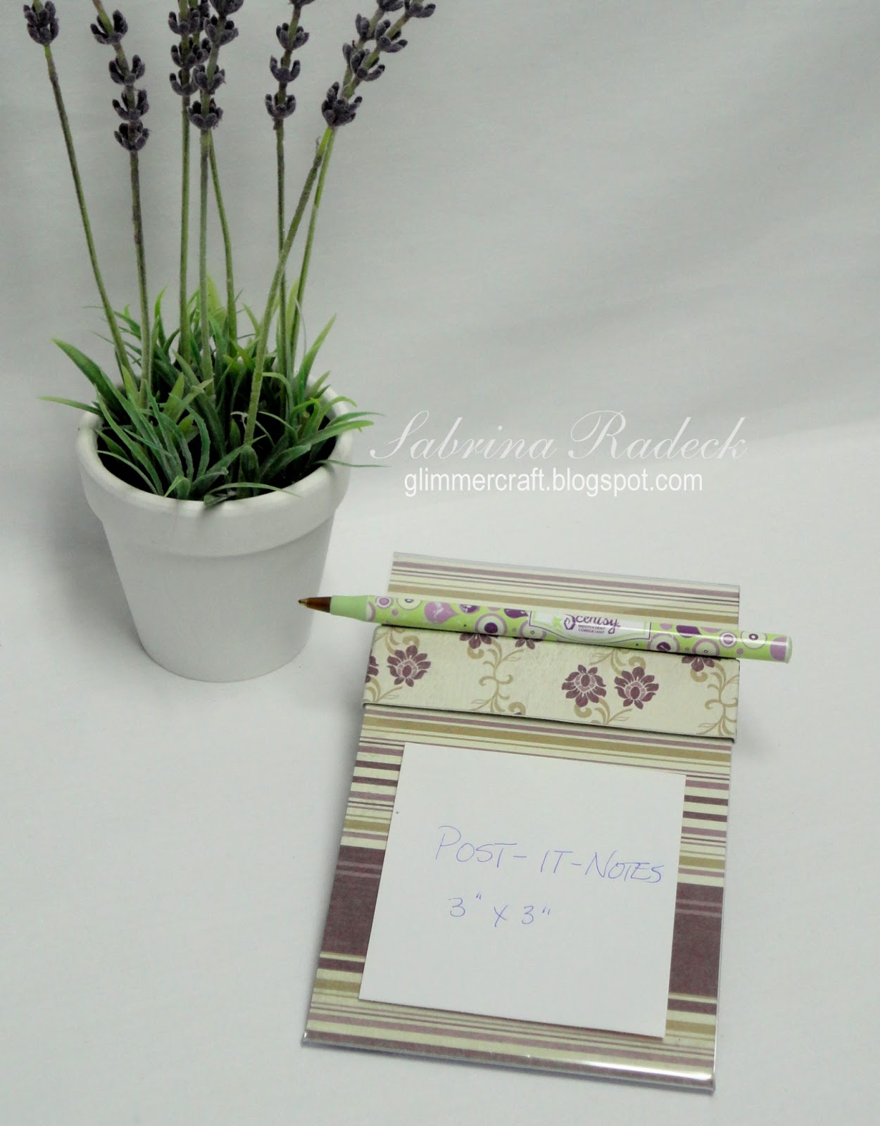 Desk Top Set - Post-It-Note or Pad Holder | Aspiring to Creativity