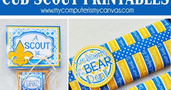 {NEW IN THE SHOP} Cub Scout Printables! - My Computer is My Canvas