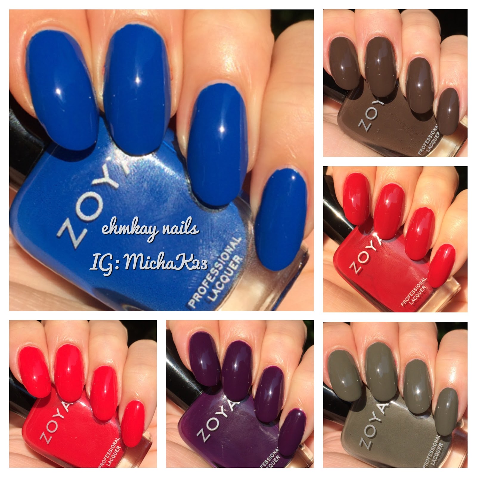 ehmkay nails: Zoya Fall 2015 Focus Collection: Swatches and Review