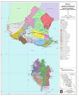 Peta Kabupaten Bombana
