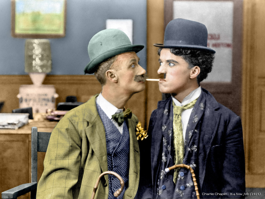 18 Interesting Colorized Photos of Charlie Chaplin From Between the ...
