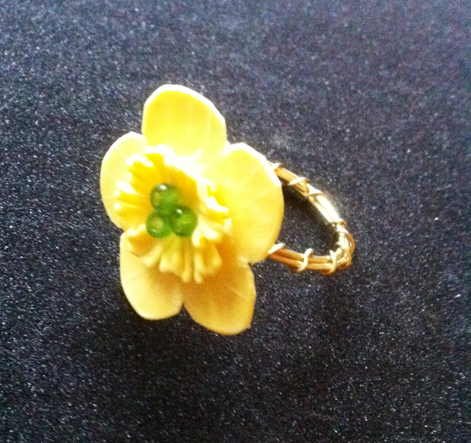 recycle4real: 44th project completed - A buttercup ring
