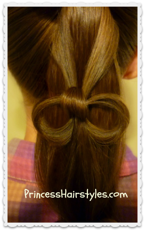 Cascading Bows Ponytail Hairstyle | Hairstyles For Girls - Princess ...