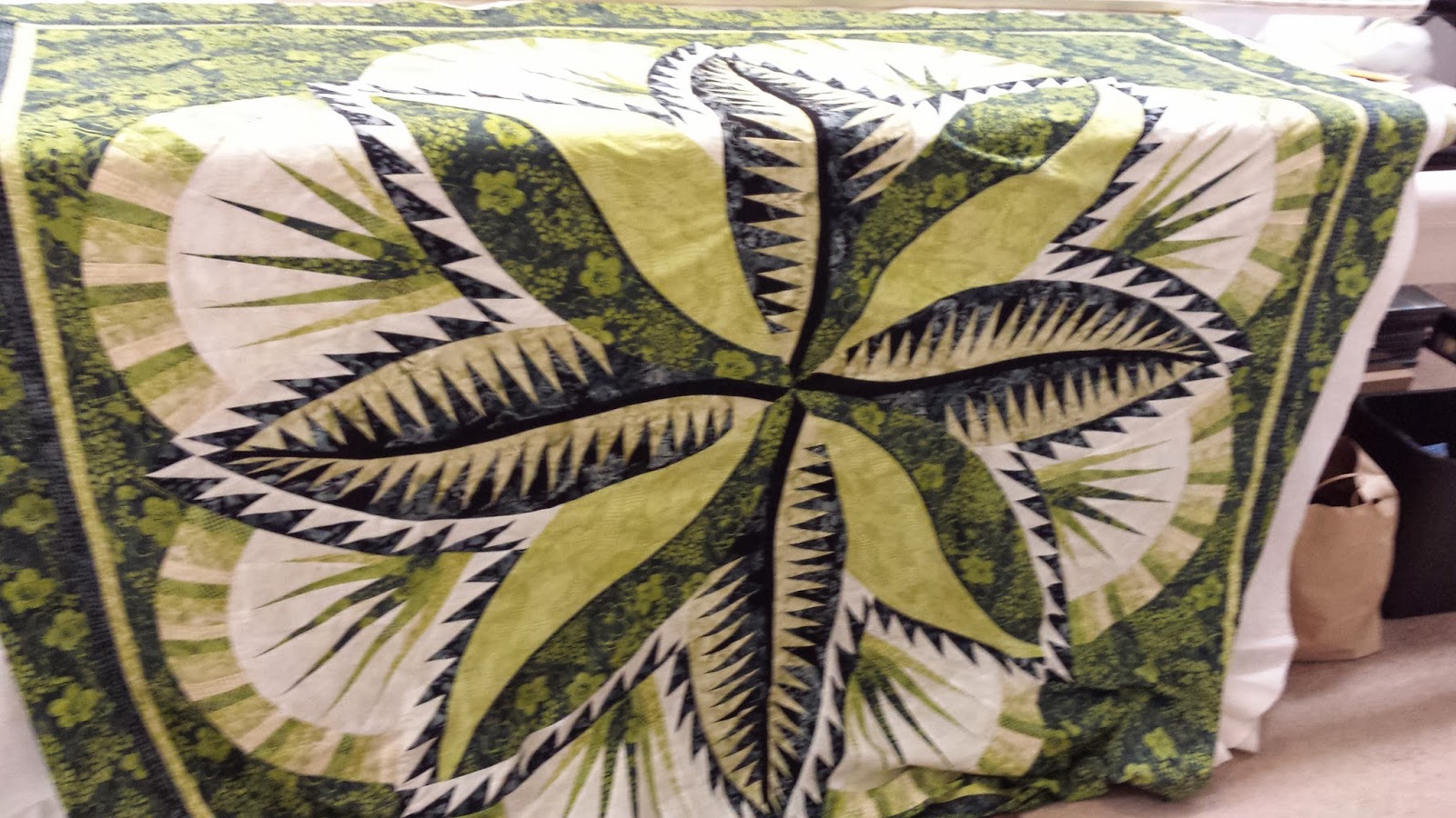 Just Quilted by Gina Boone: Lucille's Fire Island Hosta Quilt