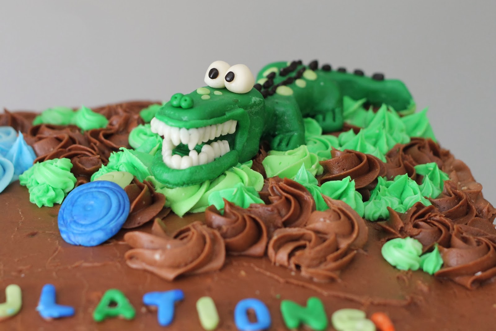 LaLa Cake: How to Make a "Swimming Alligator" with Modeling Chocolate ...