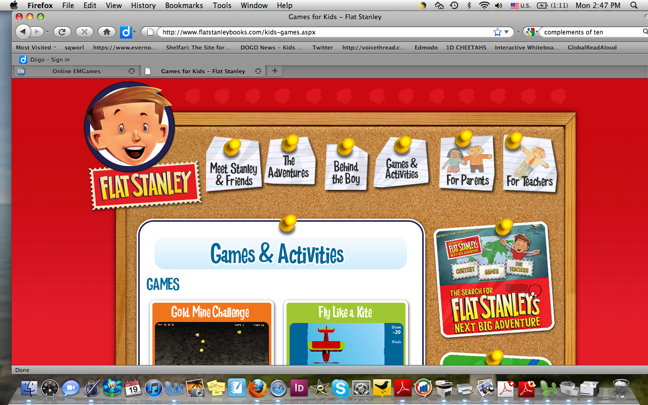 1D Golden Dragons: Flat Stanley Games