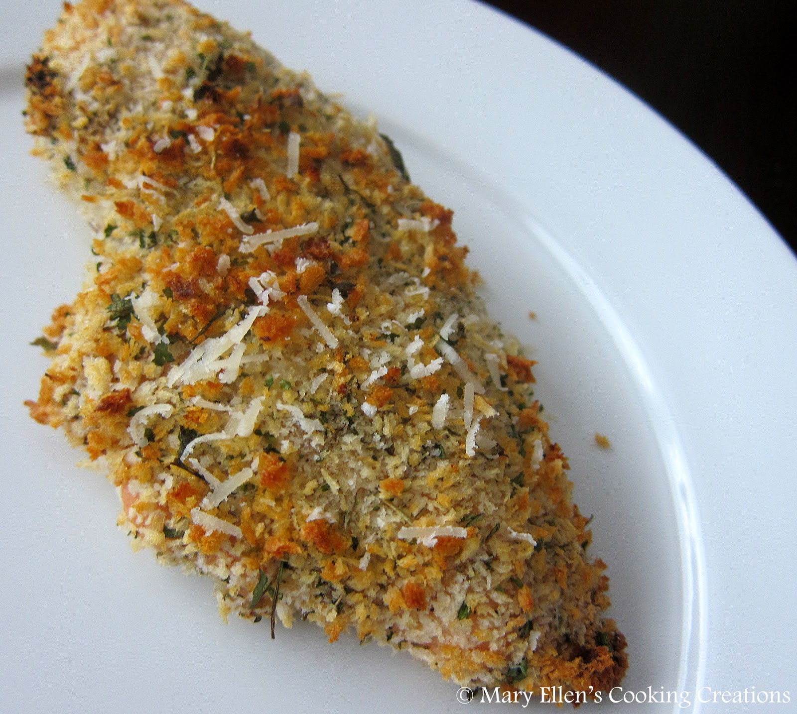 Mary Ellen's Cooking Creations: Dijon-Garlic-Herb Panko Crusted Chicken