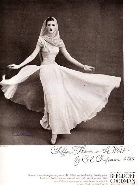 Couture Allure Vintage Fashion: Ceil Chapman - 1955