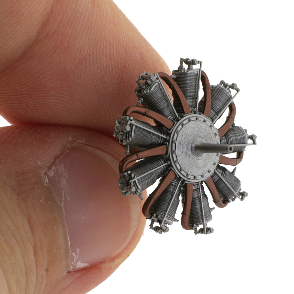 Small Stuff Models: Upcoming 1/48 Le Rhone 9C Engine Test Assembly